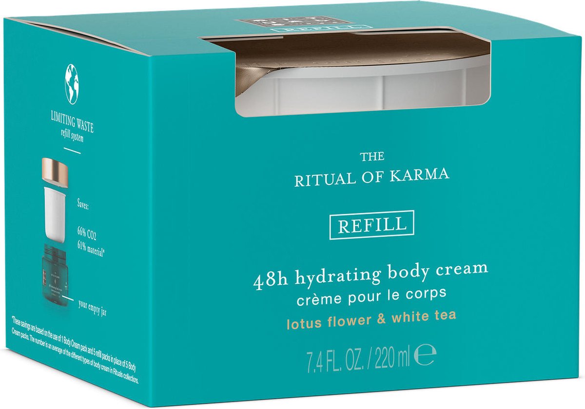 RITUALS The Ritual of Karma 48h Hydrating Body Cream Refill - 220 ml | bol