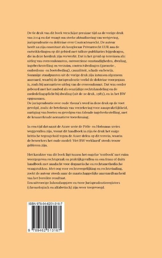 Contractenrecht Verbintenissenrecht 1 | 9789462513167 | J.M. van Dunne ...