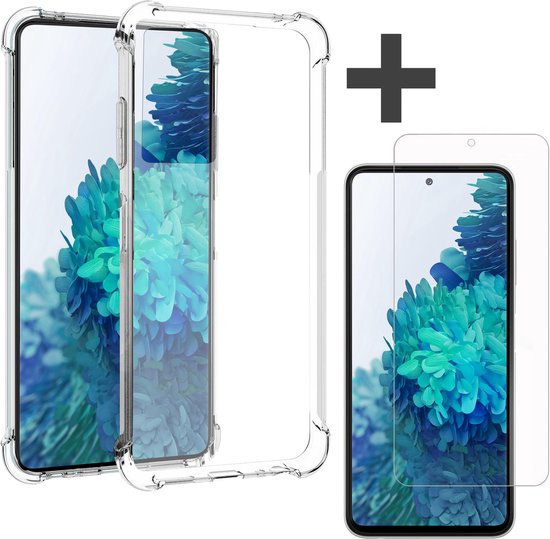 Samsung Galaxy S20 FE Hoesje transparant anti shock backcover + Samsung Galaxy S20 FE... | bol