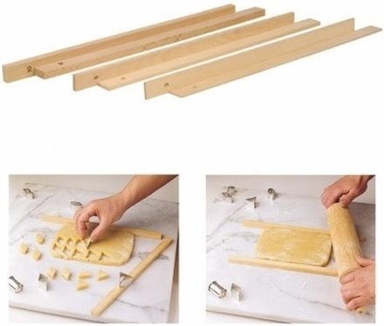 Patisse Uitrollatjes - Voor deeg uitrollen - Set van 6 met 3 ...