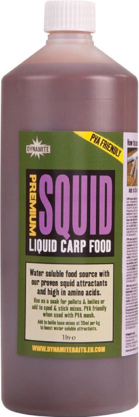 Dynamite Baits Liquid Carp Food 1L Squid | bol.com