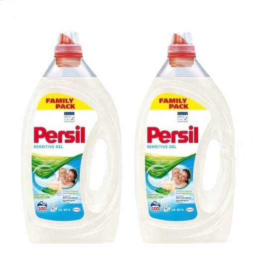 Persil Vloeibaar Wasmiddel Sensitive Gel 2x5 liter 200 wasbeurt | bol.com