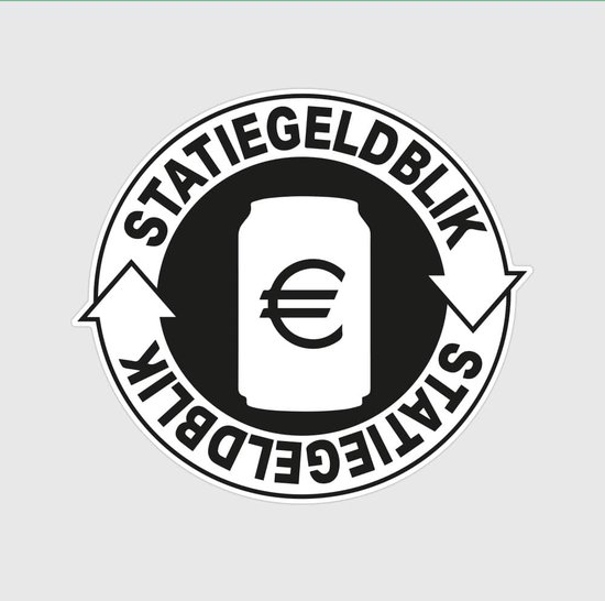 Statiegeld Sticker BLIK - 15cm - UV en Waterproof Plakkers | bol