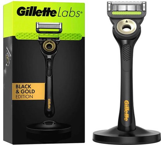 Gillette Labs with Exfoliating Bar Razor - Black/Gold Edition | bol.com