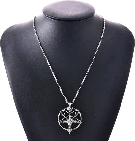 Akyol - pentagram Ketting | pentagram sieraden - gothic sieraden ...
