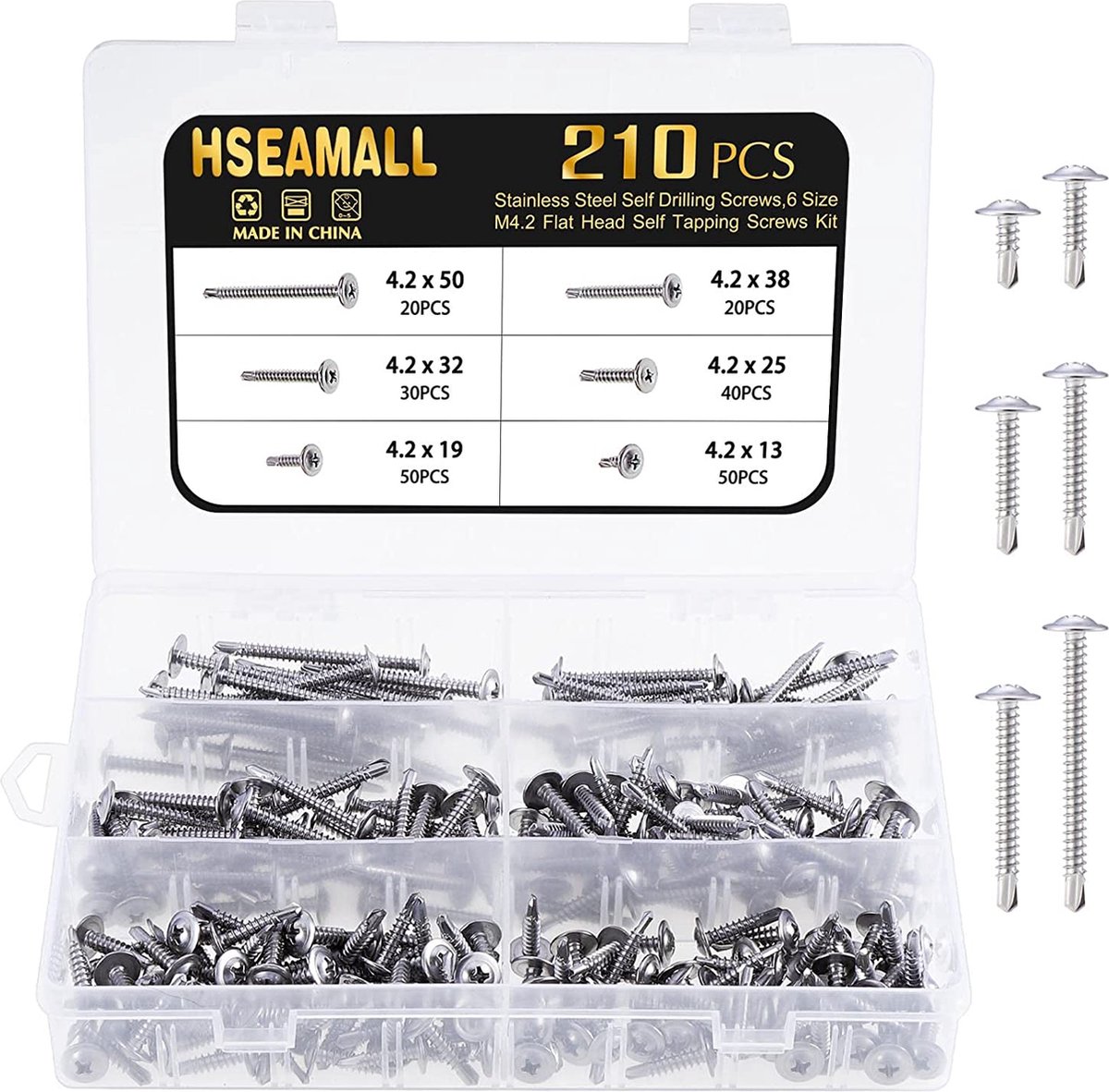 zelftappende schroeven-assortimentset / universal screw assortment box ...