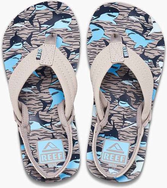 Reef Slipper Little Ahi Tan Sharks - Maat 28 | bol.com