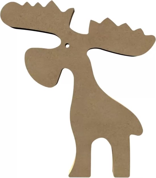 MDF Figuur Staande Eland 22x26 cm | bol