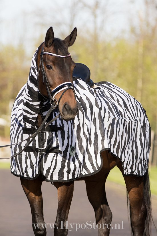 MASTER Zebra Uitrij Vliegendeken met hals-125-175 | bol