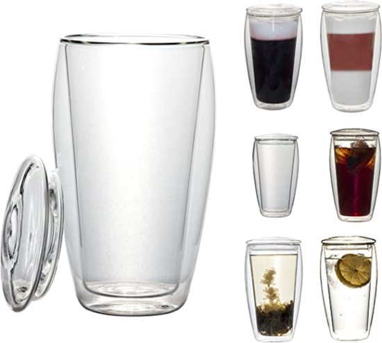 Verres à latte macchiato double paroi, verres à café, verres à thé ...