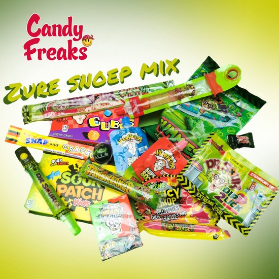 Zure snoep pakket 11 delig - Amerikaans snoepgoed - Zuur snoep - Snoep box - Cadeau... | bol.com