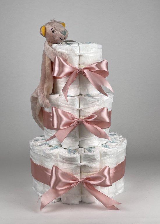 Chouette-Chouette | Luiertaart Meisje | Kraamcadeau | Geboorte Meisje ...