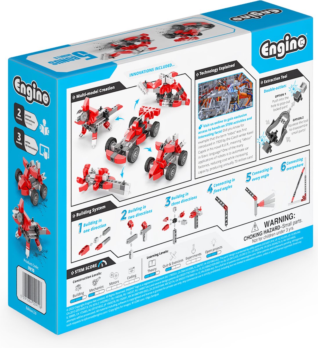 Bouwpakket Speed Racer Inventor Mechanics- 5 bonus modellen | bol