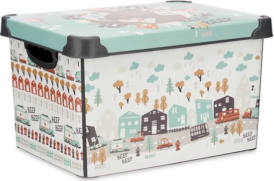 Opbergbak Road 22 L Met handvatten Plastic (30 x 23,5 x 40 cm) | bol.com