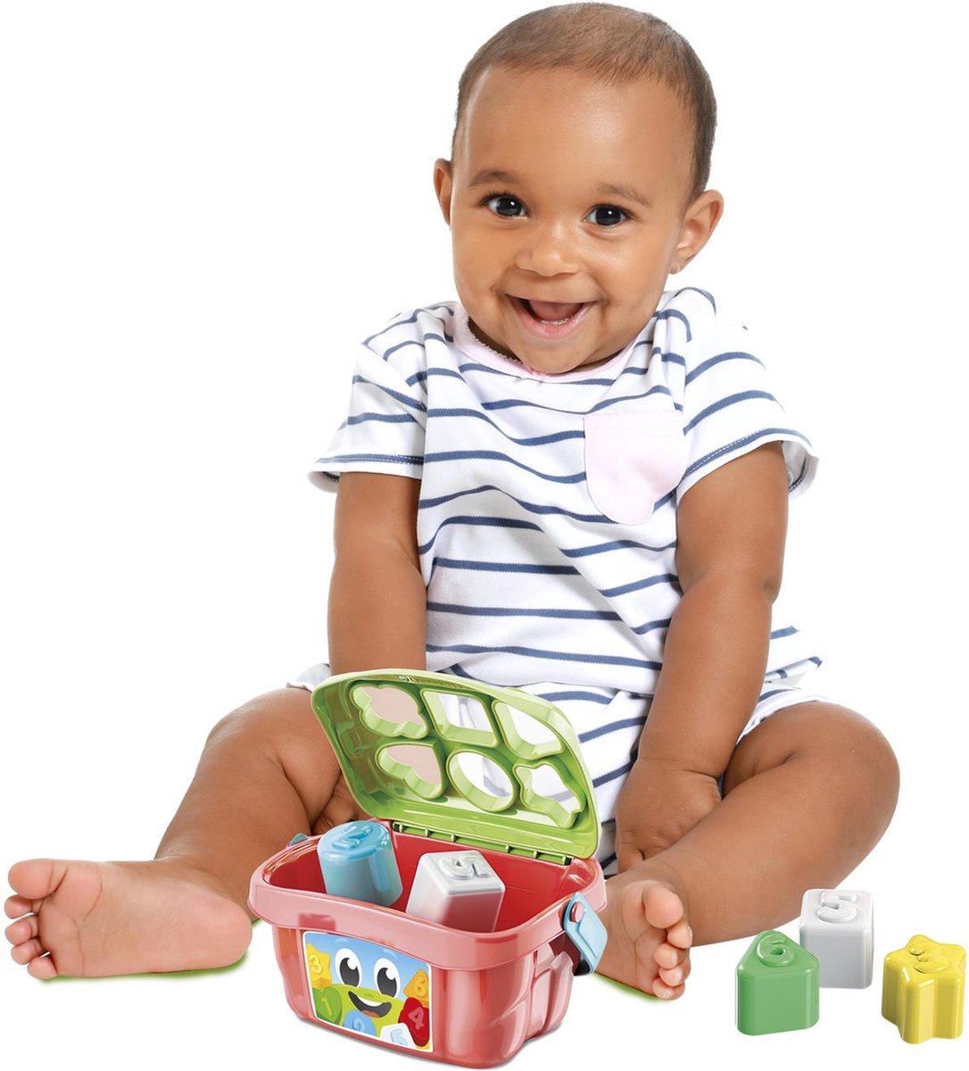 Baby Clementoni - Shape Sorter - Vormenstoof - Blokkendoos met Cijfers ...