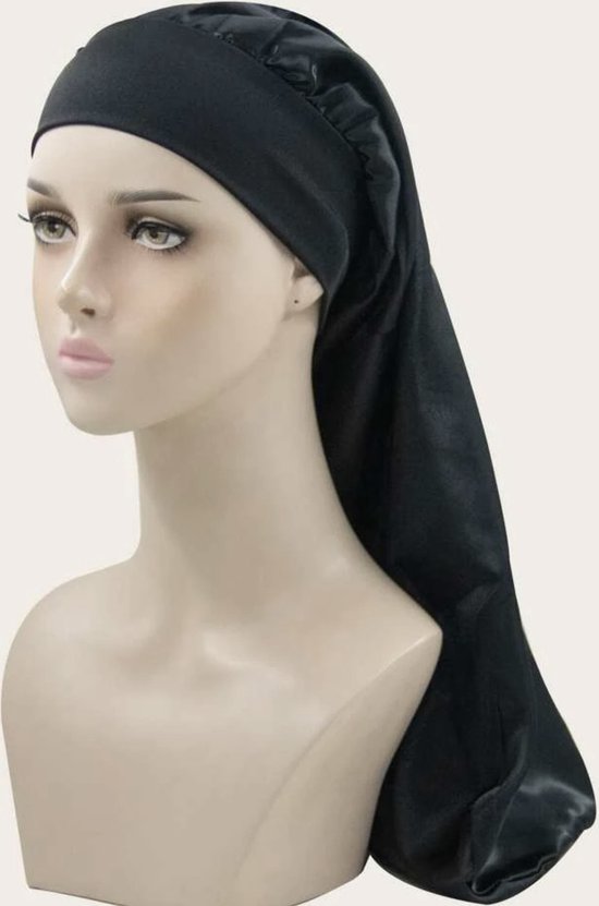Stevige lange satijn haar bonnet | bol