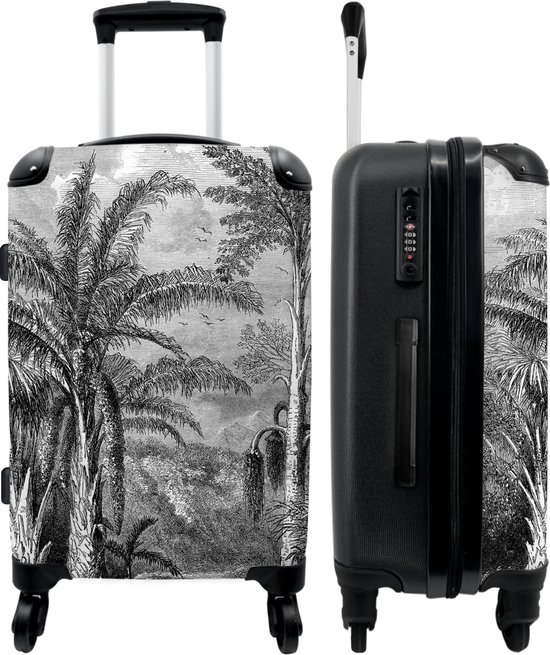 NoBoringSuitcases.com® Koffer groot - Vintage - Jungle - Palmboom ...