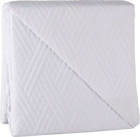 Omkeerbare sprei Wit (260 x 240 cm) | bol