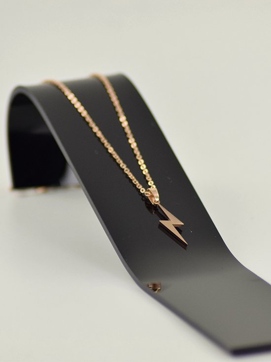 Ketting bliksem - rose goud | bol