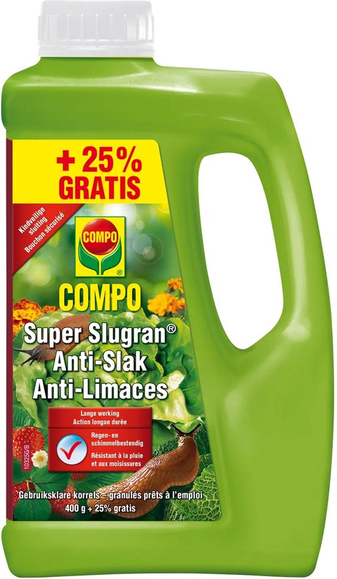 COMPO Super Slugran - gekorrelde slakkenbestrijder - toepassing in ...