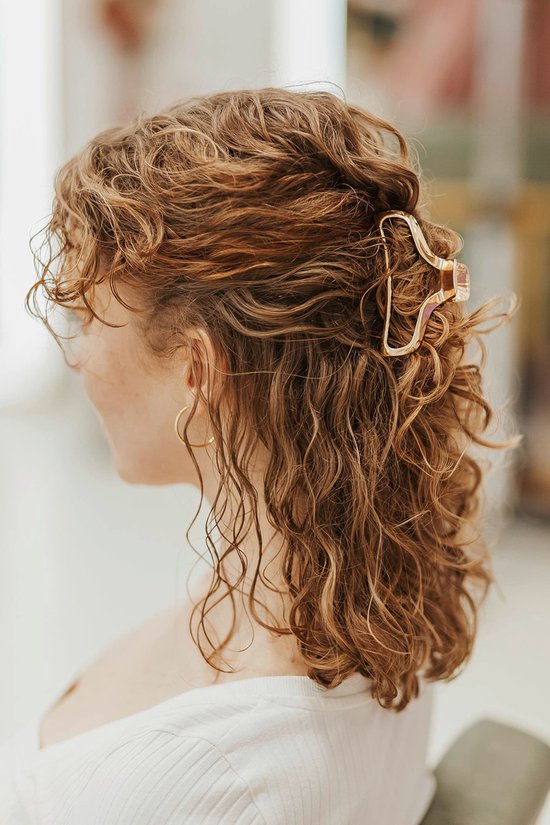 Langhaarmädchen Haarklem Metaal goud look, 1 stuk | bol