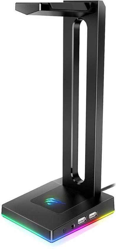 Havit Headset Houder – Headset Stand 2 Portals USB Hub – Met Led Light ...