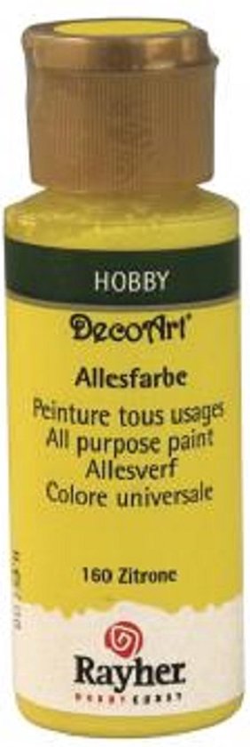 Rayher Acrylic verf 59 ml - Kleur : Citroen | bol