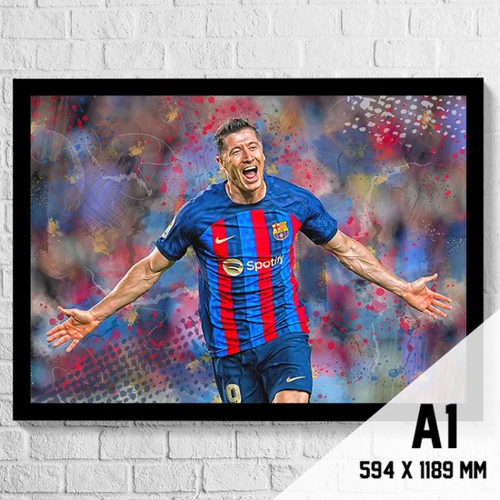 Poster Robert Lewandowski - FC Barcelona - Geschikt om in te lijsten ...