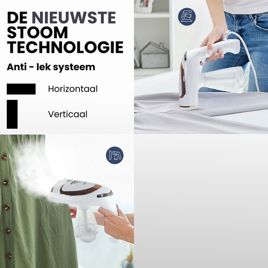 Oneiro's Kledingstomer & Reiniger PRO GOLD ™ - 18 x 17 x 9 cm - 1600W ...