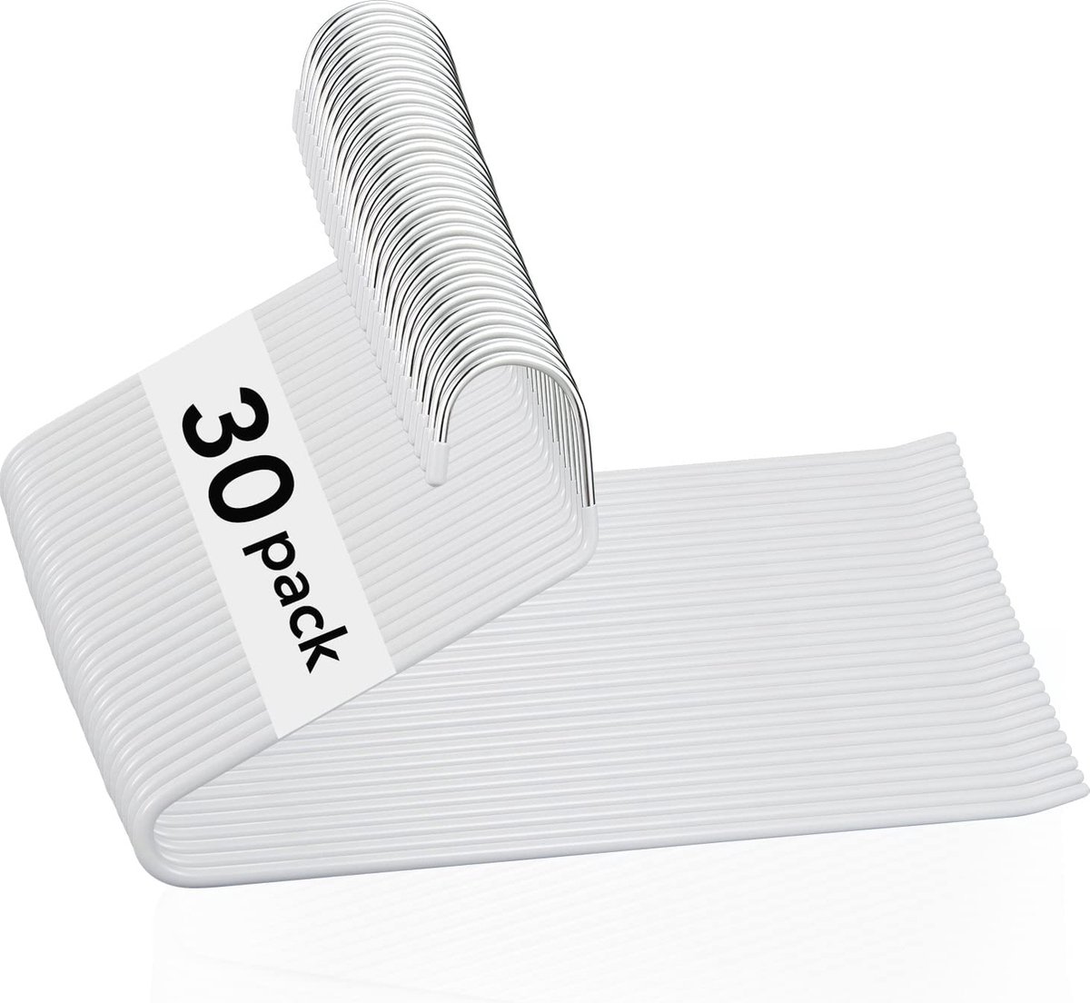 Salato broekhangers 30 stuks kledinghangers broeken met open uiteinden ...