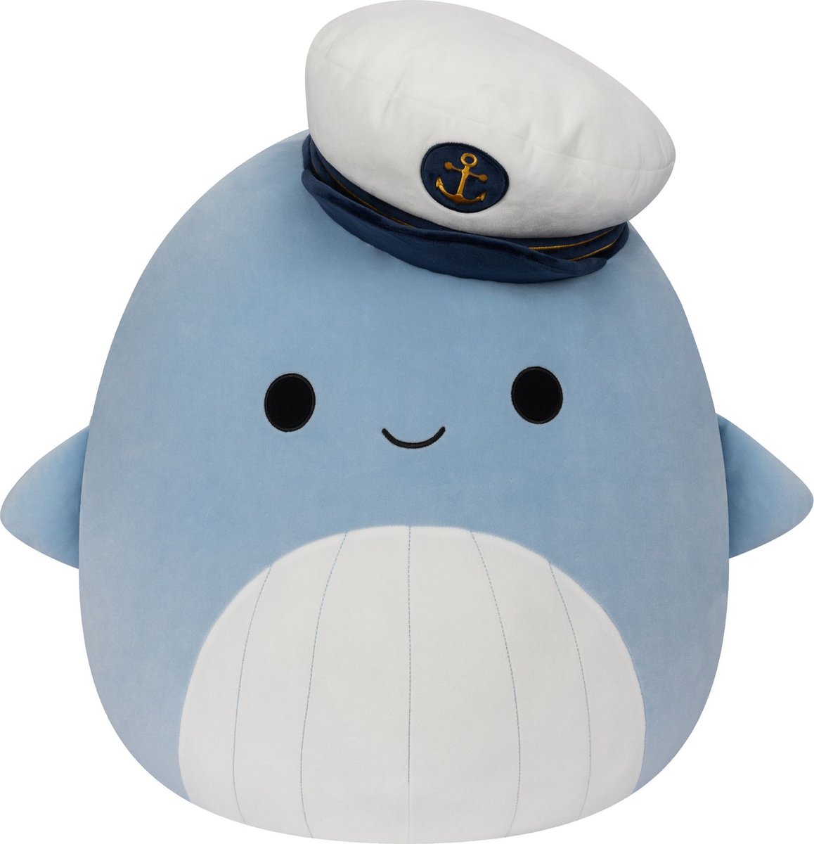 Squishmallow Knuffel - 50CM - Samir the Blue Whale with Sailor Hat | bol