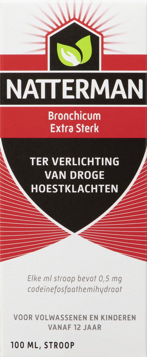 Natterman Bronchicum Sterk - Anti-hoestmiddel met codeïne - 100 ml ...