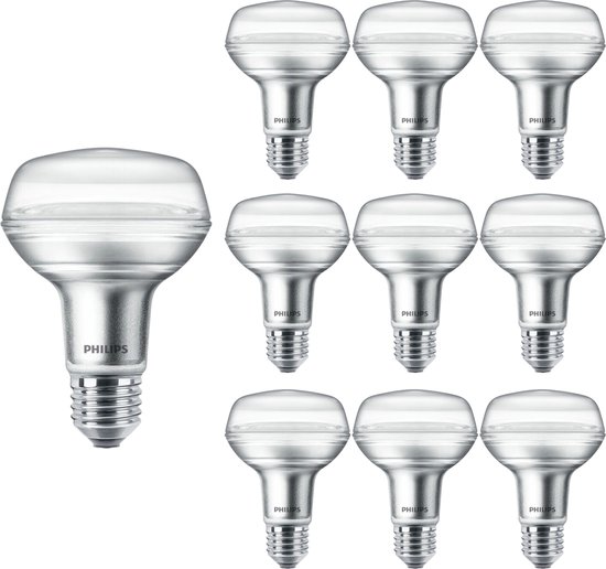 Philips LED Reflectorlampen E27 - R80 - Dimbaar warm wit licht - 4W ...