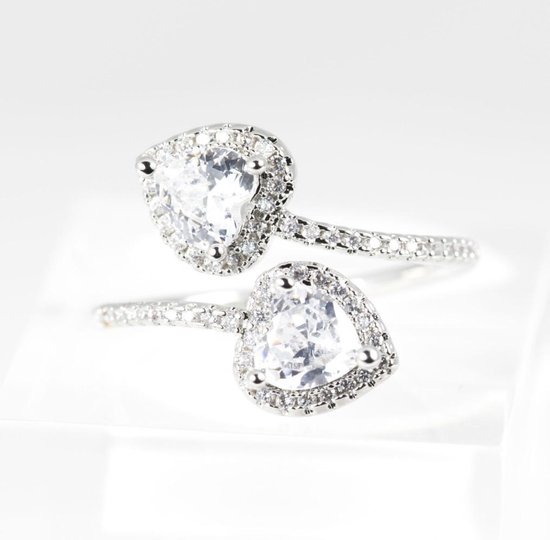 Haymer Sieraden Virginia Ring Voor Vrouwen Zilver 17.50 mm / maat 55 ...