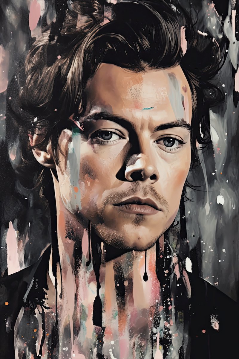 Harry Styles Poster - Poster Muziek - As it Was - Abstract Poster ...