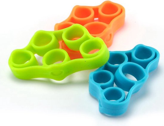 Vingertrekker - Set van 3 Elastische Krachtbanden - Vingertrainer | bol