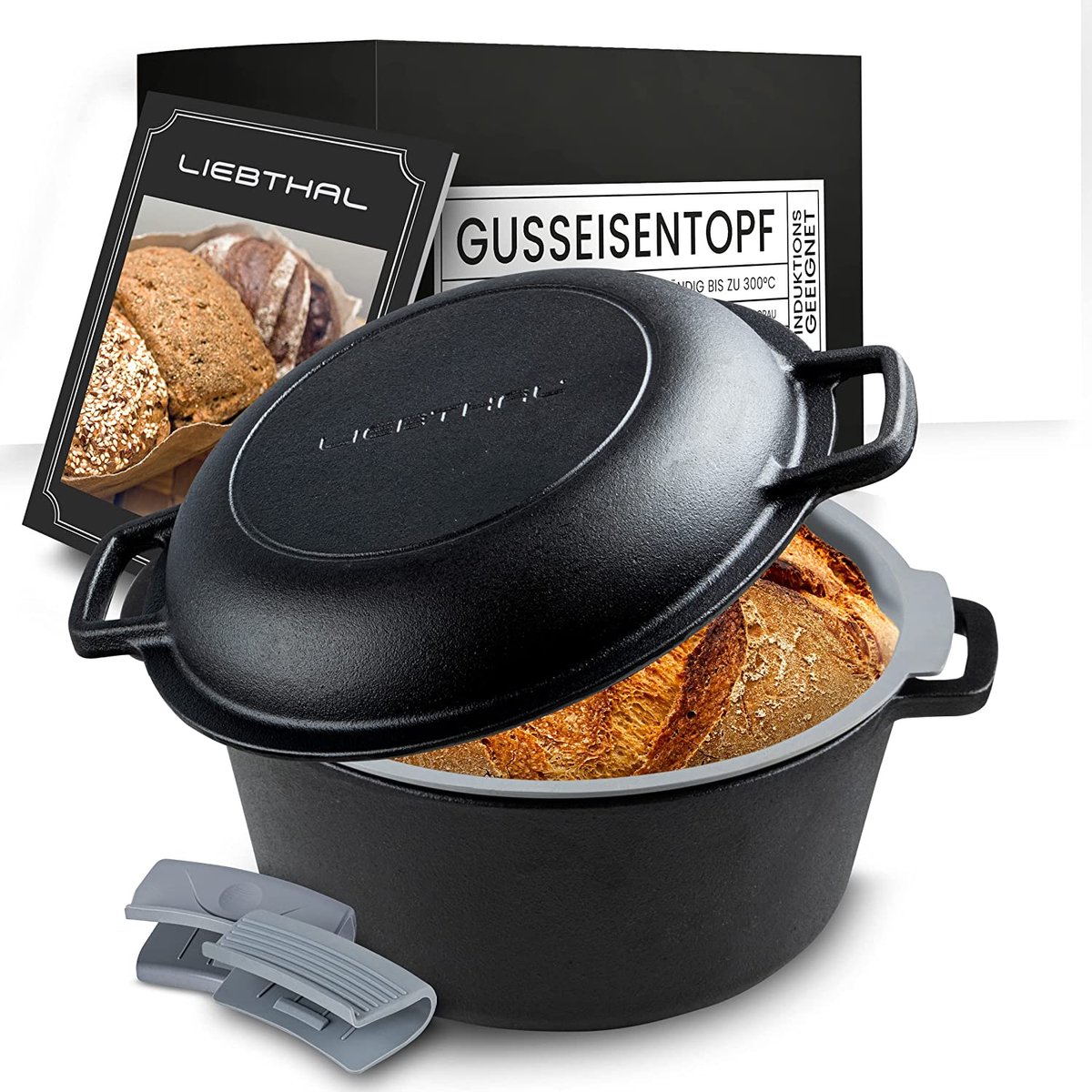 Broodbakpan met deksel - gietijzeren pan met prijzen die overeenkomen ...