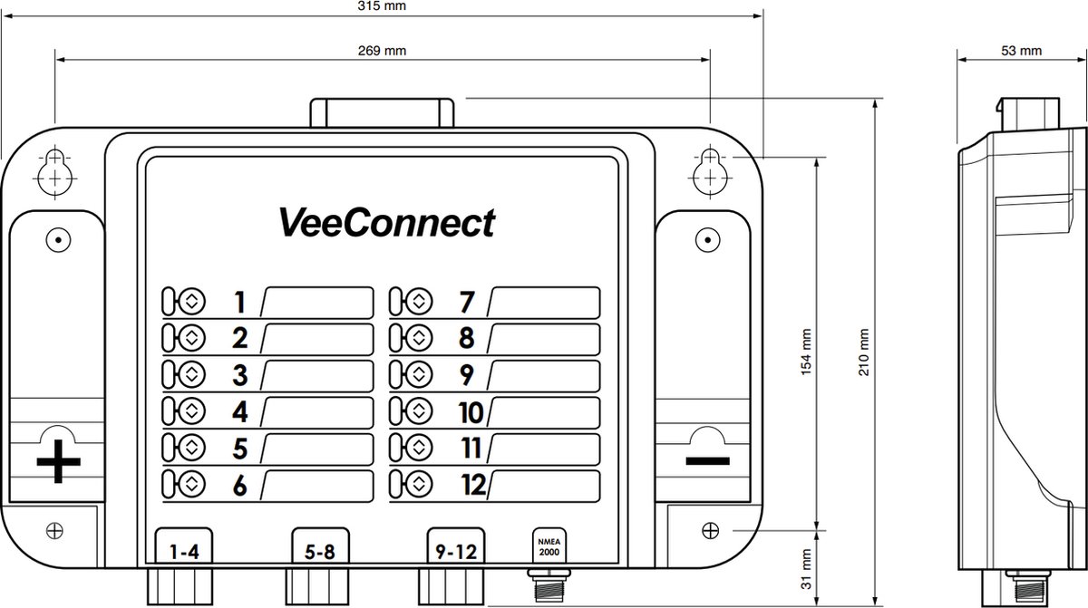 VeeConnect Electronic Circuit Breaker Unit (ECBU) inclusief ...