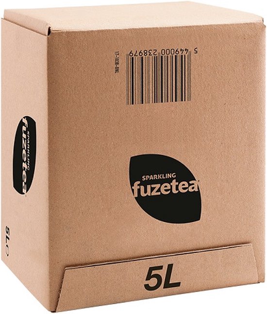 Fuze Tea Ice tea zwarte thee sparkling postmix bag-in-box, doos 5 ltr | bol