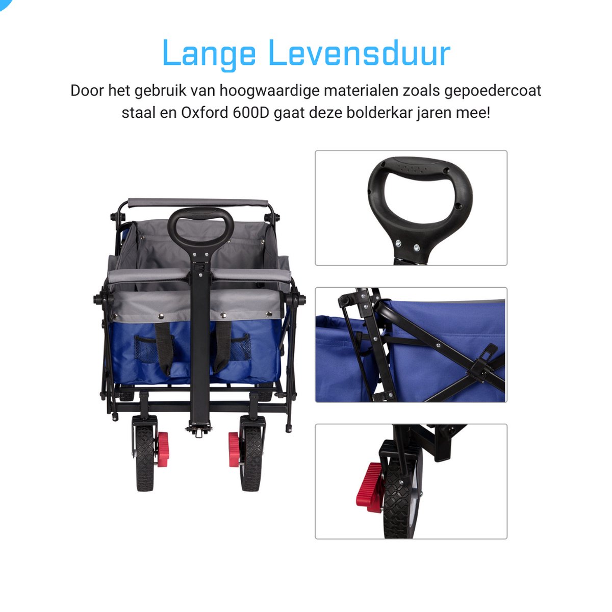 Bolderkar Opvouwbaar - Bolderkar Opvouwbaar Luchtbanden - Bolderwagen - Bolderkar met... | bol.com