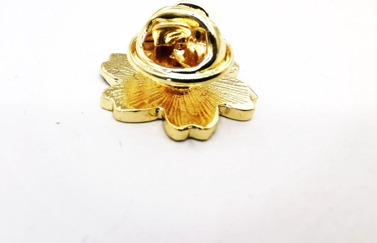 - Herdenkingen - symbool - goudkleurig Melati speld - de Indische ...