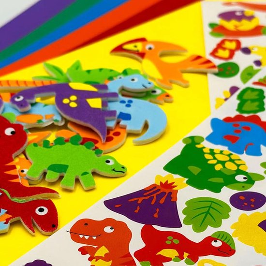 Stickerpakket Dinosaurus Klein - Stickers - Peuters en Kleuters ...