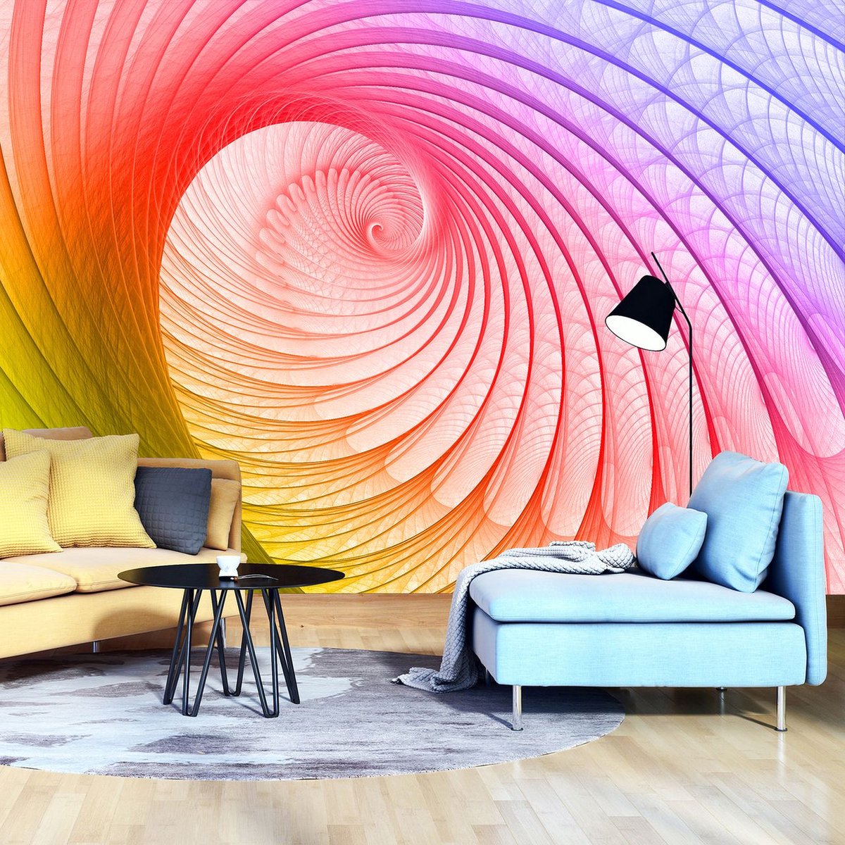 Fotobehang - Vlies Behang - Kluerrijke 3D Illusie - Schelp - 254 x 184 ...