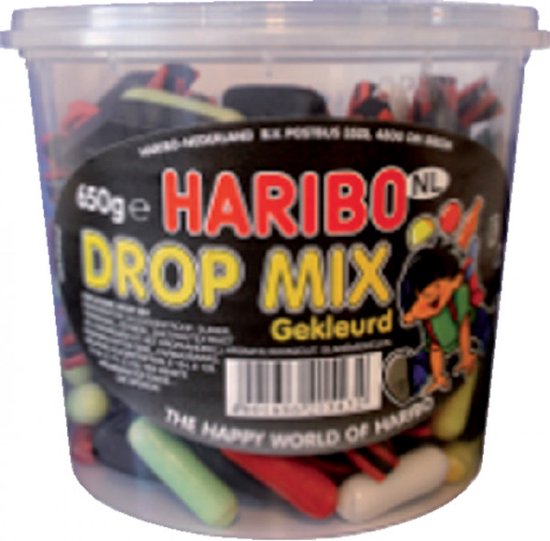 Drop Haribo mix gekleurd 650 gram | bol