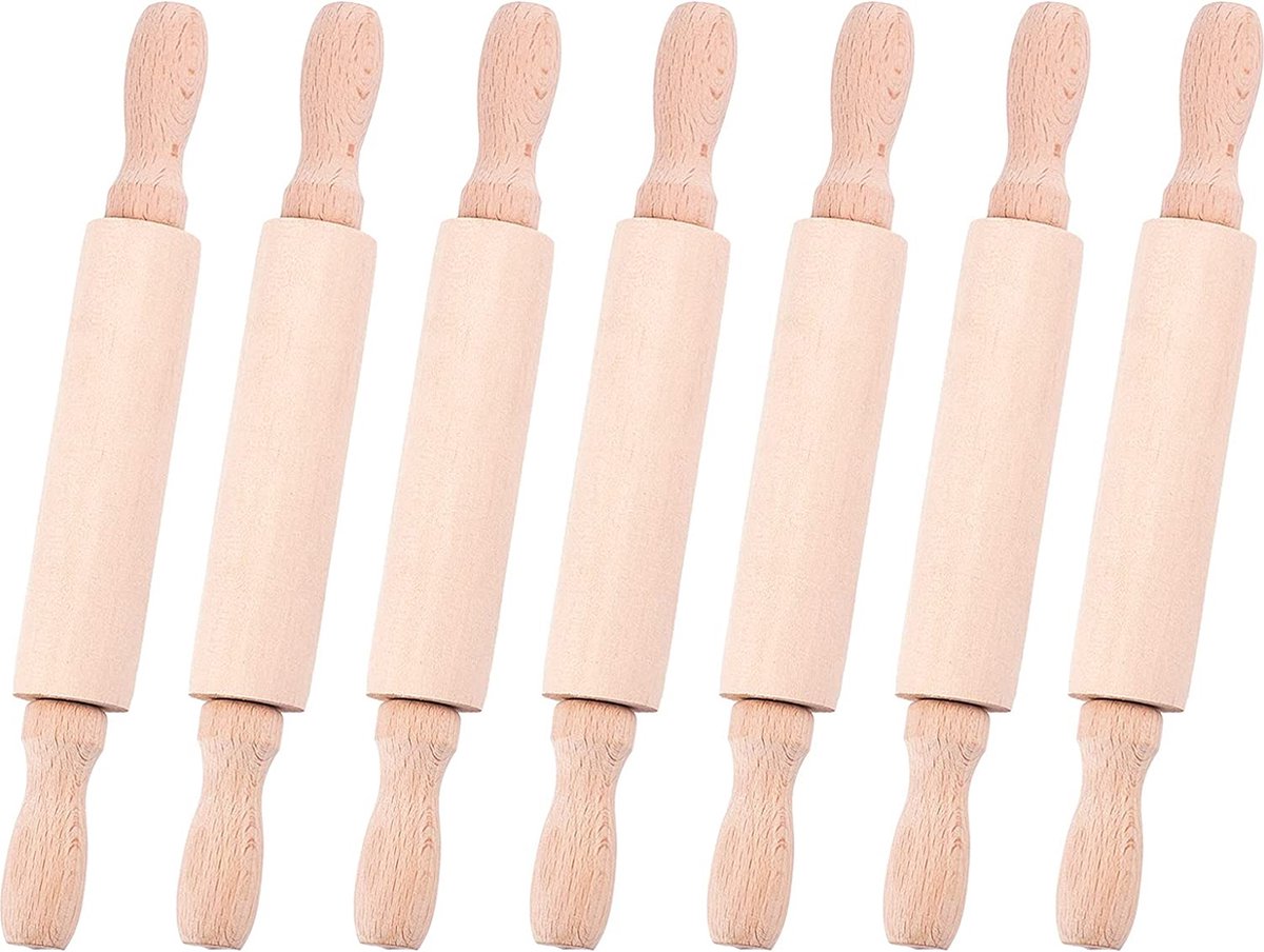 Deegroller hout – houten deegroller - rolhout | bol.com