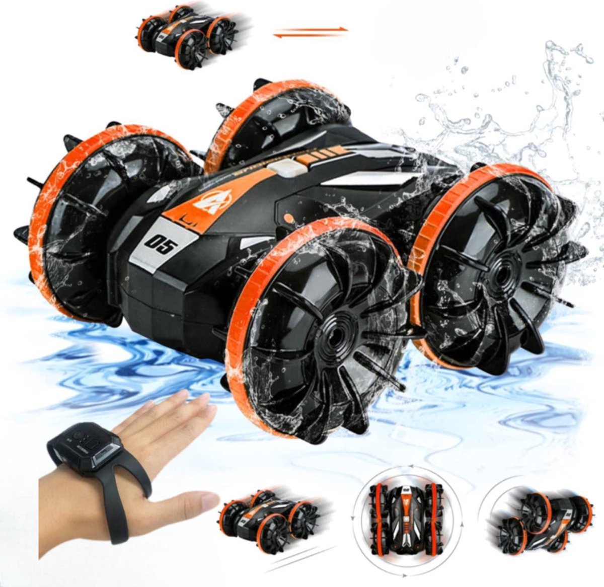 RC Bestuurbare Auto voor Buiten & Binnen - Water & Land - Tot 60 ...