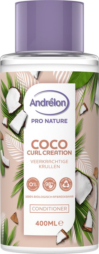 Andrélon Pro Nature Coco Curl Conditioner - Creation - 400 ml | bol.com