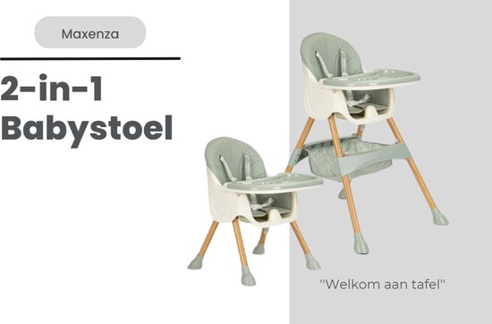 Maxenza Kids LC-V1311 2-in-1 Mee Groeinde Babystoel - Eetstoel ...