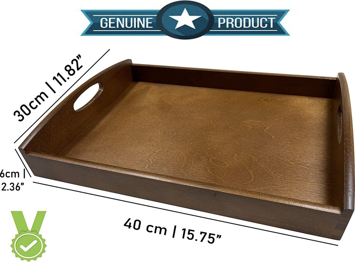 Houten Dienblad - Stijlvolle Decoratieve Dienblad - Geweldig als Diner ...