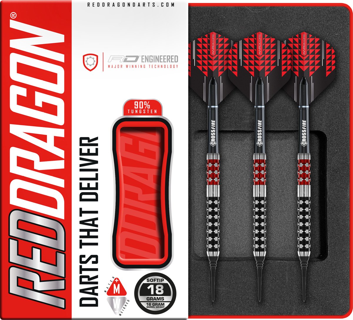 RED DRAGON - Crossfire : Softip Tungsten Fléchettes Professional ...